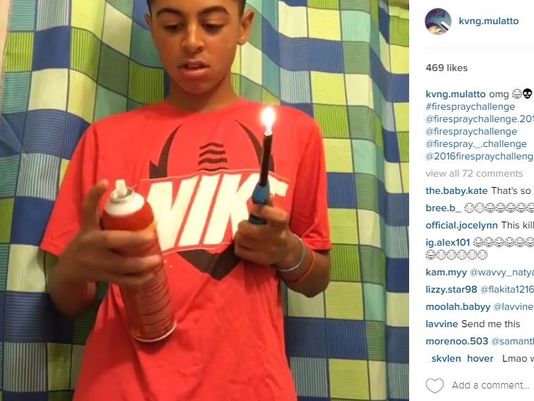 Teens create mini-flamethrowers for social media 'challenge' | ksdk.com