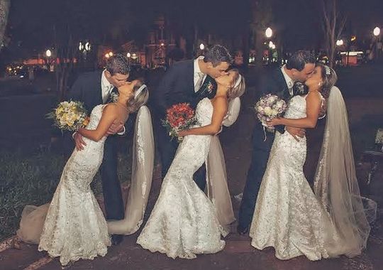 Identical triplets get married in triple ceremony | wcnc.com