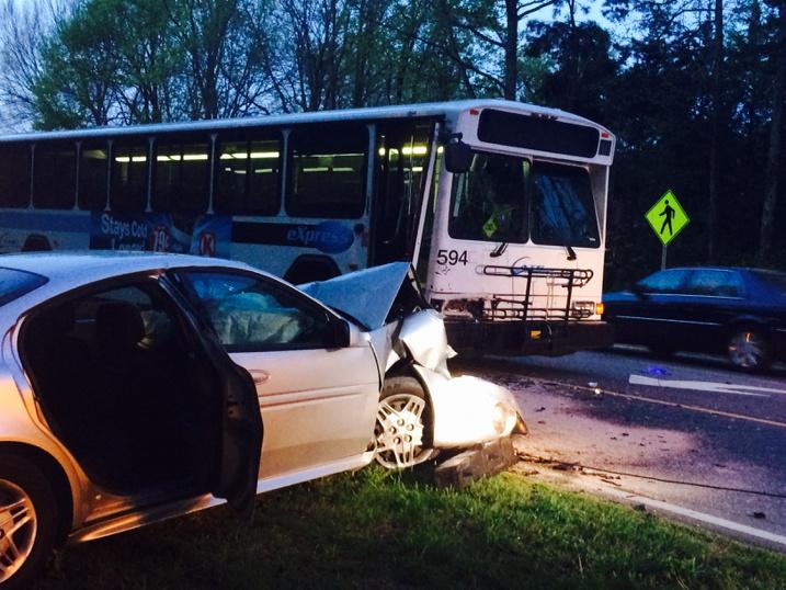 Driver of car falls asleep, hits CATS bus | wcnc.com
