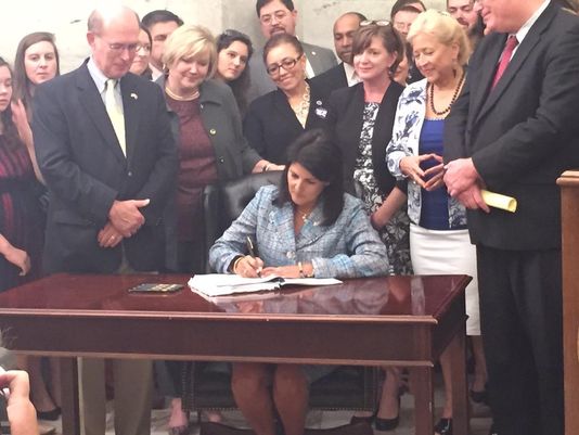 Haley signs new domestic violence law | wcnc.com
