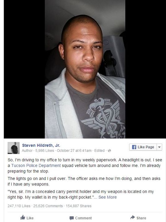 Man's traffic stop Facebook post goes viral | wcnc.com