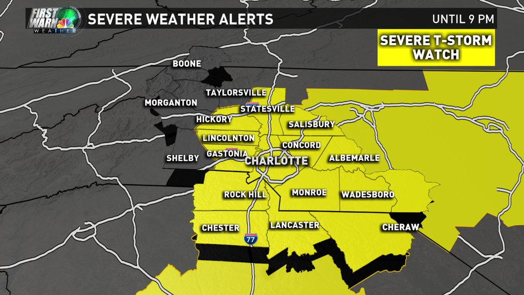 Severe T-Storm Watch in effect until 9 | wcnc.com