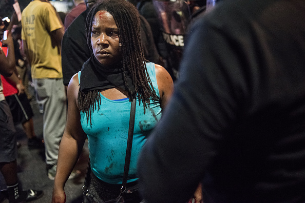 CMPD: Protester smeared blood on officers | wcnc.com